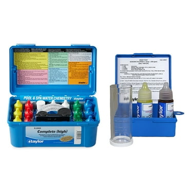 Taylor Complete Pool/Spa Test Kit with Sodium Chloride Salt Water ...