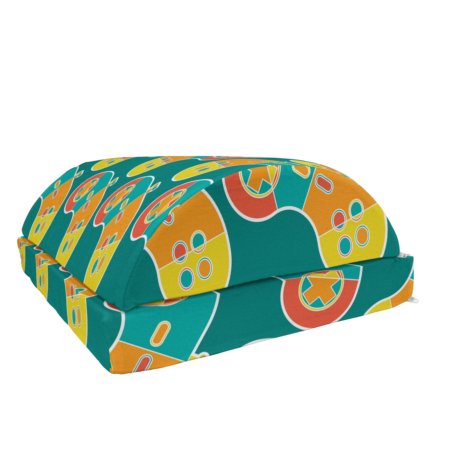 Gaming Foot Rest, Game Controller Gamepad Retro Colors Atari Fans, Non ...