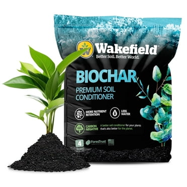 Wakefield BioChar Organic Soil Conditioner, Indoor/Outdoor, 1 Cubic ...