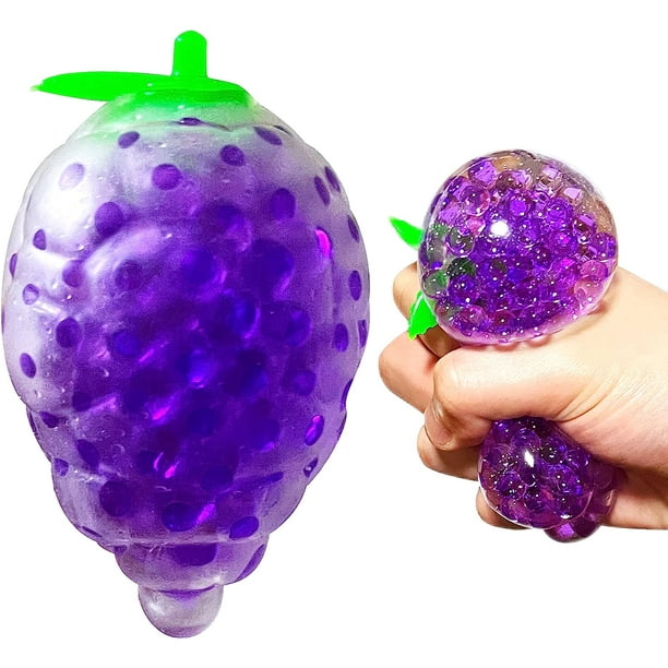 Grape Squishy Stress Balls for Kids and Adults 1 Pack, Fruit Fidget ...
