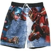 Marvel Avengers Boys’ Swim Trunks – Captain America, Iron Man, Hulk ...