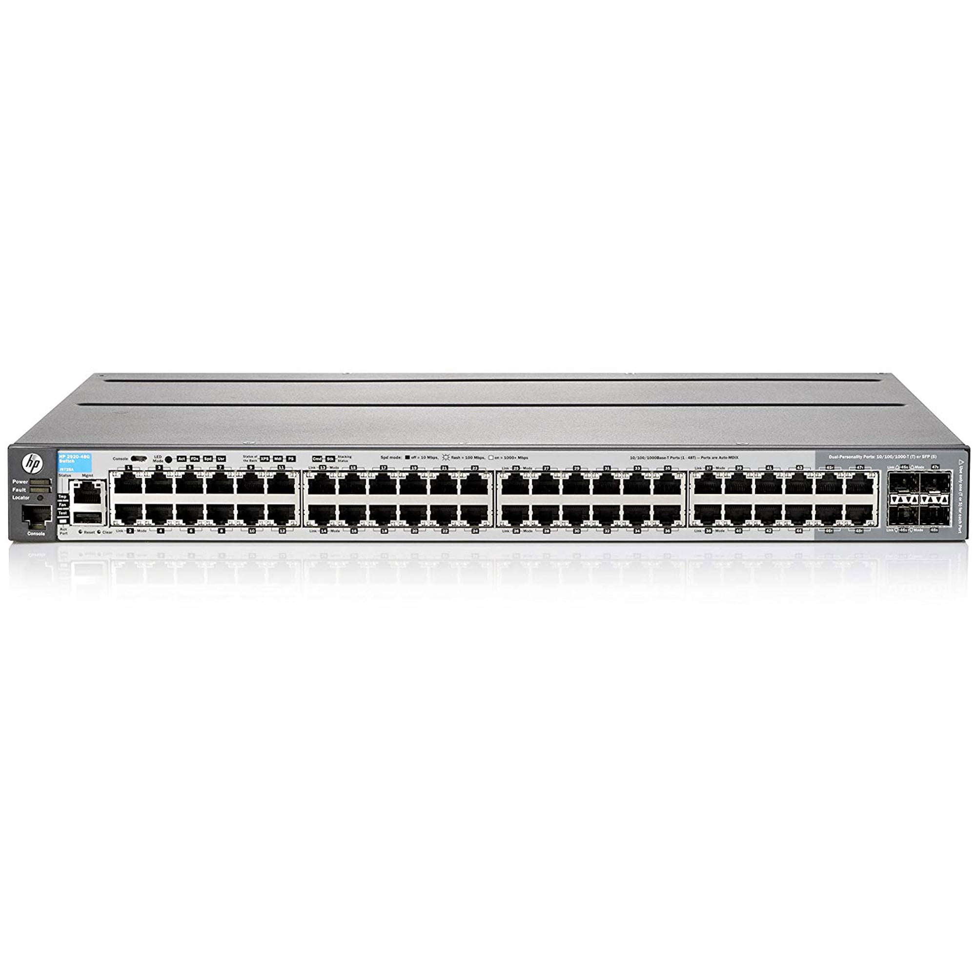 HP 2920-48G 48-Port Ethernet Switch with Four Dual-Personality Ports (1 ...