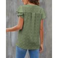 Fantaslook Women's Summer Dressy Tops, V Neck Ruffle Sleeve Casual ...