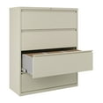 Hirsh Pro 42 inch Wide 4 Drawer Metal Lateral File Cabinet for Home and ...