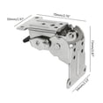 0-90-180 Degree Self-Locking Folding Hinge Lock, Extended Table and ...