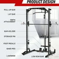 Mikolo Smith Machine, Home Gym Squat Rack, Pull Down & Weight Lifting ...