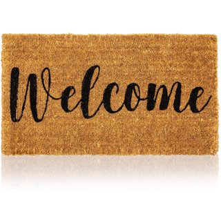 Toland Home Garden Midnight Leaves Welcome Garden Welcome Door Mat ...