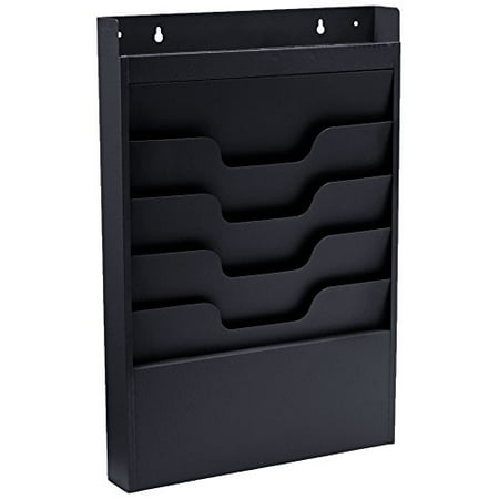 Buddy Products Task File Organizer Rack, Steel, 4 Pockets, 2 x 19.75 x ...