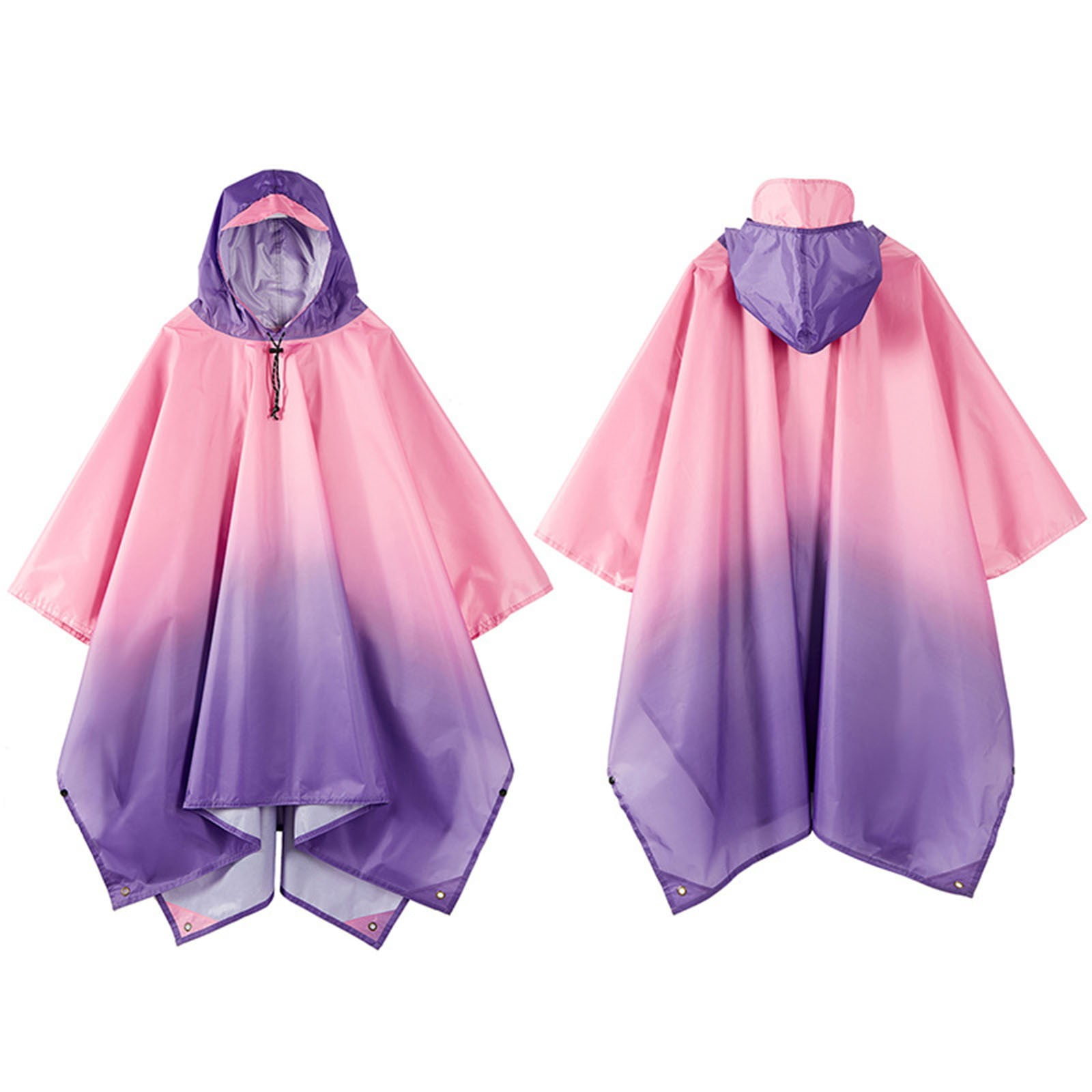 PMVFHDE Women's Raincoat with Hood Women And Men Pullover Rain Jacket ...