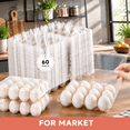60 Count 3x4 Grids Plastic Egg Cartons for 1 Dozen Duck Eggs - Walmart.com