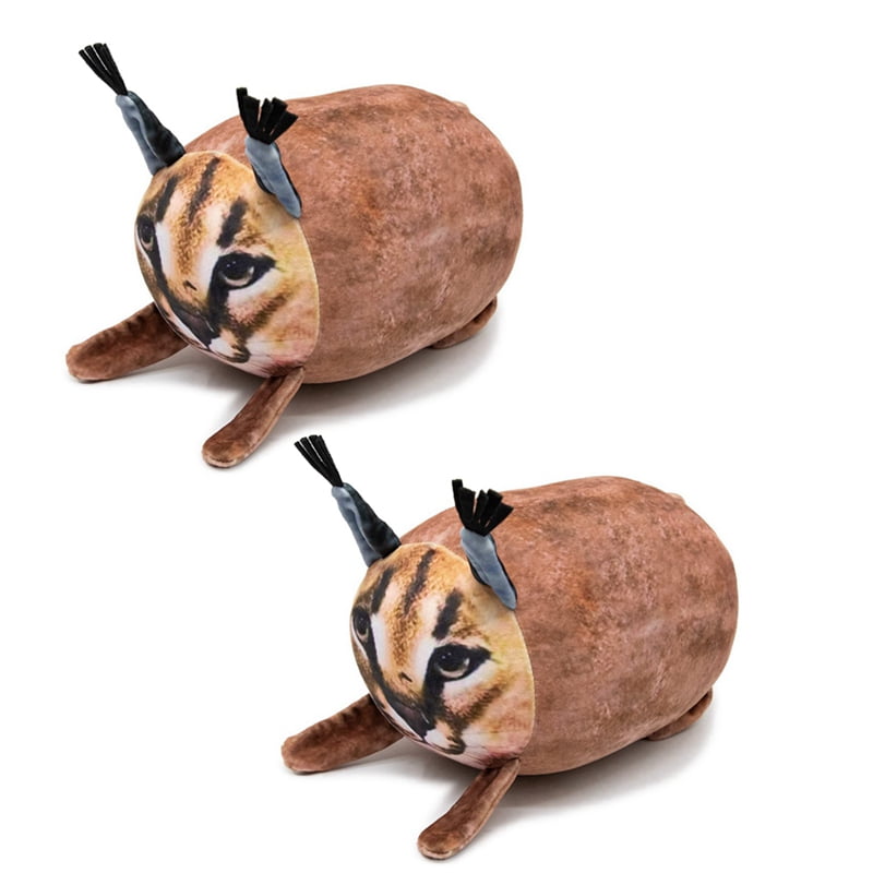 2X Floppa Plush 8 Pulgada Caracal Chubby Pillow Cat Peluche de Peluche ...