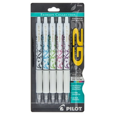 Pilot G2 07 Pen with Refills, 0.7mm Black Gel Ink, 9 Piece Assortment ...