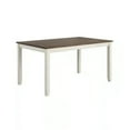 Benjara 7 Piece Dining Set- Dry Brushed Weathered Wood Surface- Gray ...
