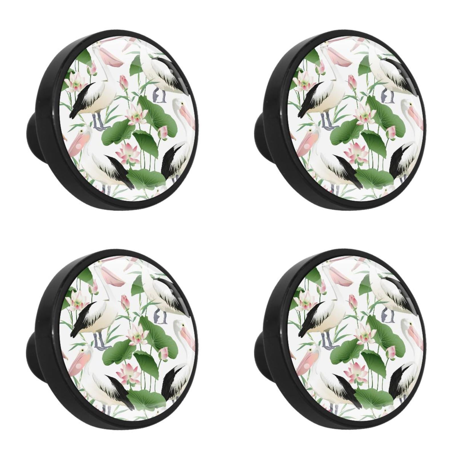 4 Pcs Modern Doodle Bird Knobs for Kitchen Cabinet Cupboard Dresser ...