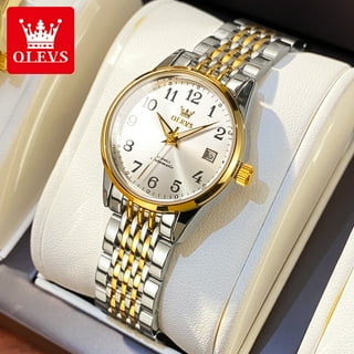 Orlean Mens Watch, Big Glow in the Dark Numbers, Date - Easy to Read ...