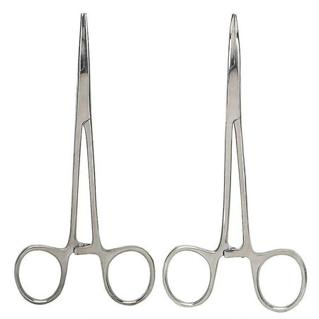 12.5cm Hemostatic Clamp Forcep Curved/straight Fish Hook Remover Curved ...