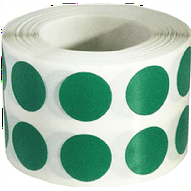 Green Removable Color Coding Dot Labels | 0.5" Inch | 1,000 Pack ...