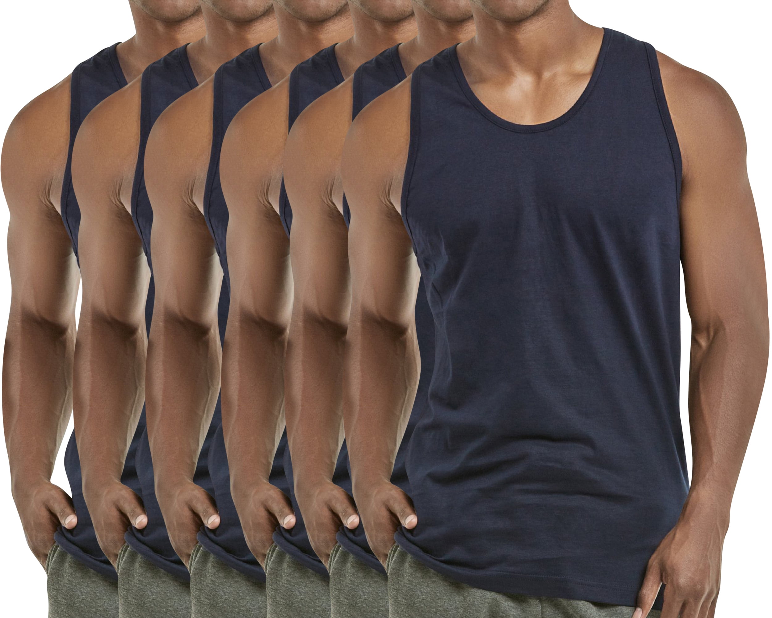 Men's Athletic Heavyweight Workout Cotton Muscle Tank Top - Walmart.com