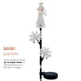 Alpine Corp Snowman & Snowflakes Solar LED Garden Stake - Walmart.com