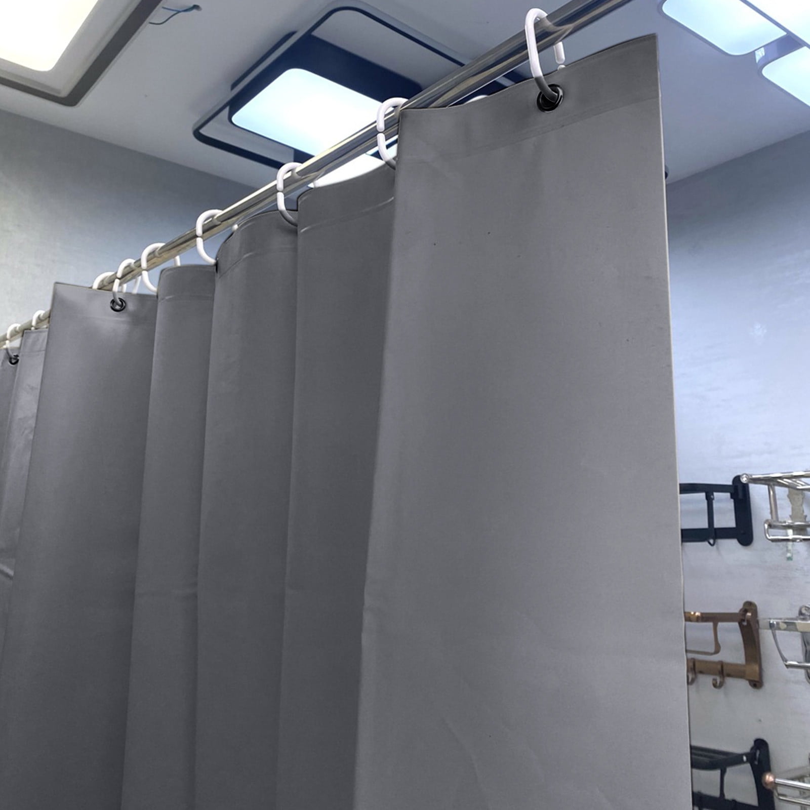 Click here for Savings Oefntac Shower Curtain Solid Color Shower... prices