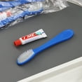 Disposable Toothbrushes with Toothpaste Mini,25 Pack Blue Manual ... Disposable Toothbrushes with Toothpaste Mini,25 Pack Blue Manual ...