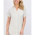 3 Pack: Womens Short Sleeve Full Button-Down Henley Nightshirt ...