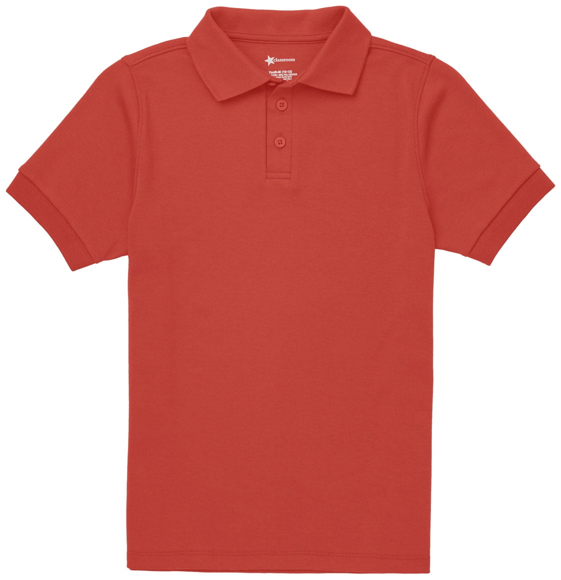 Classroom School Uniforms Adult Short Sleeve Interlock Polo CR891X, M ...