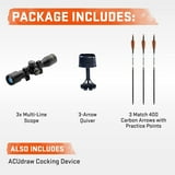 Wicked Ridge M-370 ACUdraw Crossbow, Multi-Line Scope, 370 FPS ...