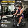 Commercial Biceps Triceps Combo Machine with 220LBS Counterweight for ...