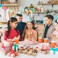 12 Count x 12 Sets Plastic Cupcake Containers, Durable and BPA-Free ...