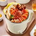 Hot Pot with Steamer: 2.0L Ramen Cooker, Multifunctional Stainless Pot ...