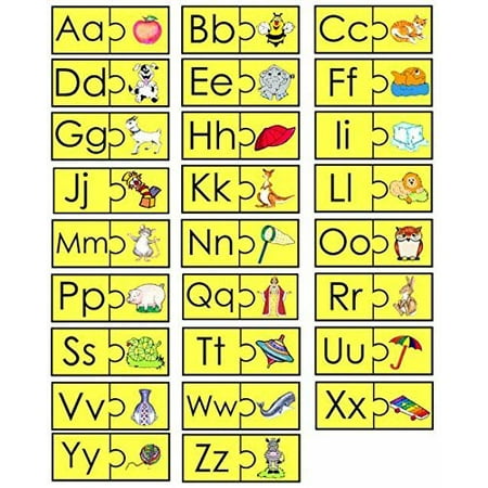 Alphabet Puzzle Matching Felt Figures for Flannel Board ABC | Walmart ...