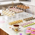 3 Pack Dessert Table Display Set, Clear Acrylic Desert Stands Buffet ...