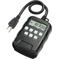 myTouchSmart Indoor/Outdoor Plug-in Simple Set Digital Timer, 1-Outlet ...