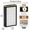 Black Covered Toilet Paper Storage Organizer, Large Capacity Tissue ...