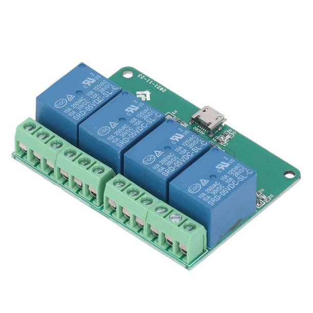Relay Expansion Board, PCB Send Serial Commands 5V Relay Module ...