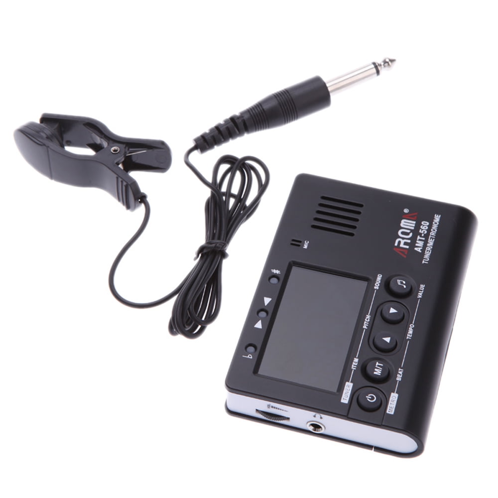 Aroma AMT-560 Electric Tuner & Metronome Built-in Mic with Pickup Cable ...