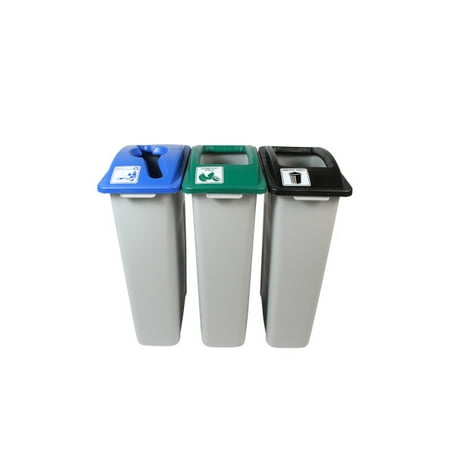 Busch Systems Waste Watcher Mixed Recyclables| Compost|Waste - Triple ...