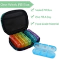 Butterfly Weekly Pill Organizer 3 Times a Day, Pill Box 7 Day, AM PM ...