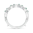 2wist Designs 925 Sterling Silver Statement Ring Round Emerald Green ...
