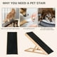 Pawhut Pet Ramp Bed Steps for Dogs Cats Foldable Height Adjustable with ...