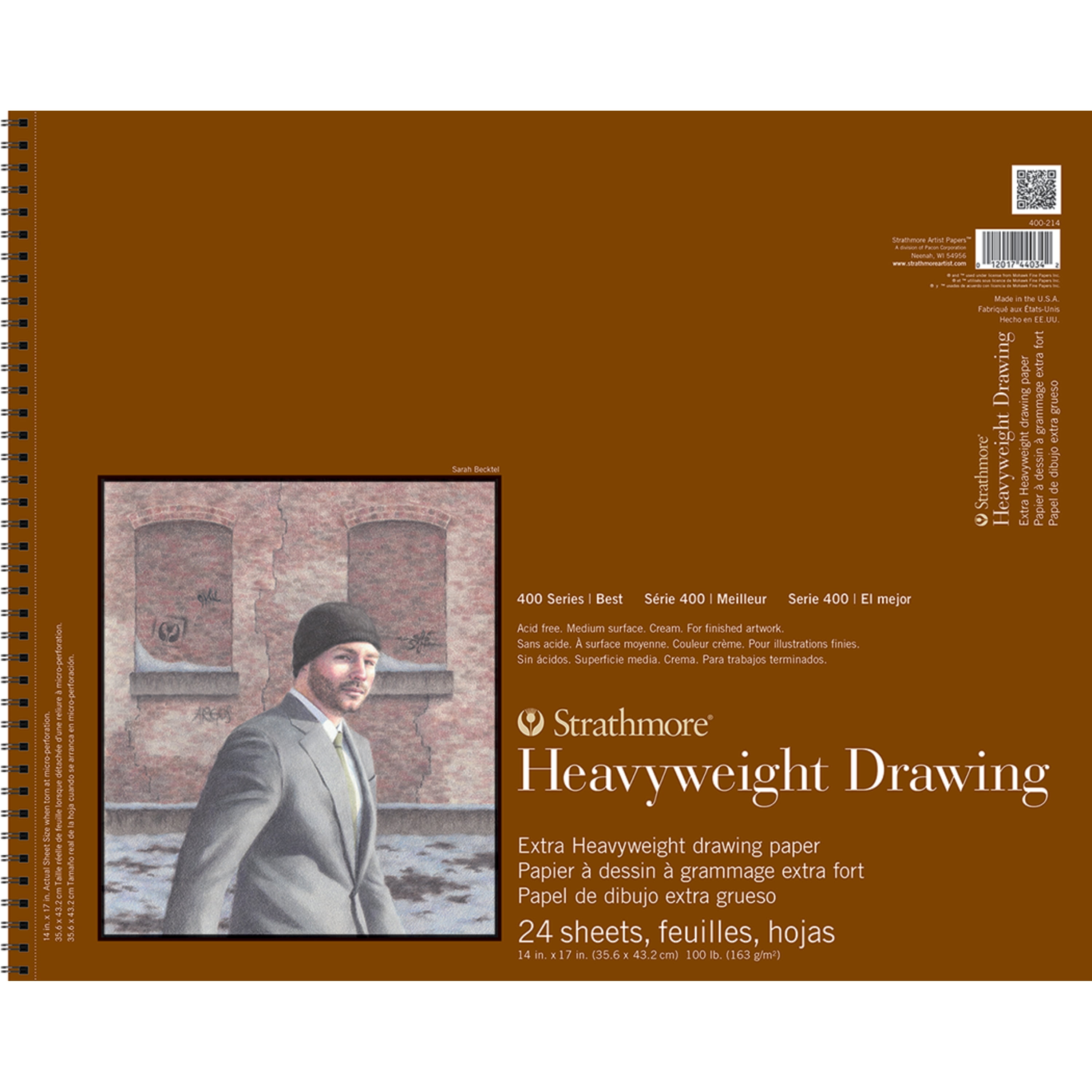 Strathmore Drawing Paper Pad, 400 Series, 24 Sheets, 14in x 17in ...