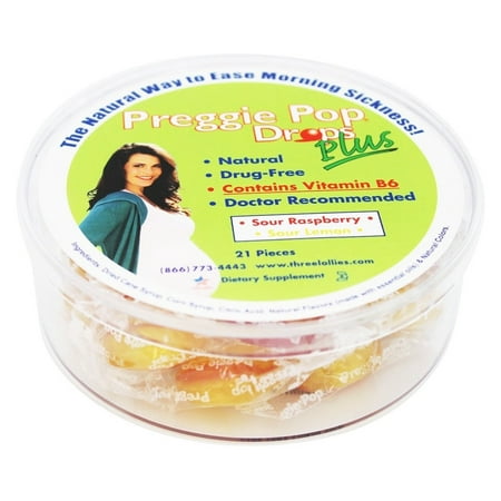 Three Lollies - Preggie Pop Drops Plus Sour Raspberry & Sour Lemon - 21 ...