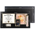 Graduation Shadow Box Frame Wood Display Case for Diploma & Photo with ...