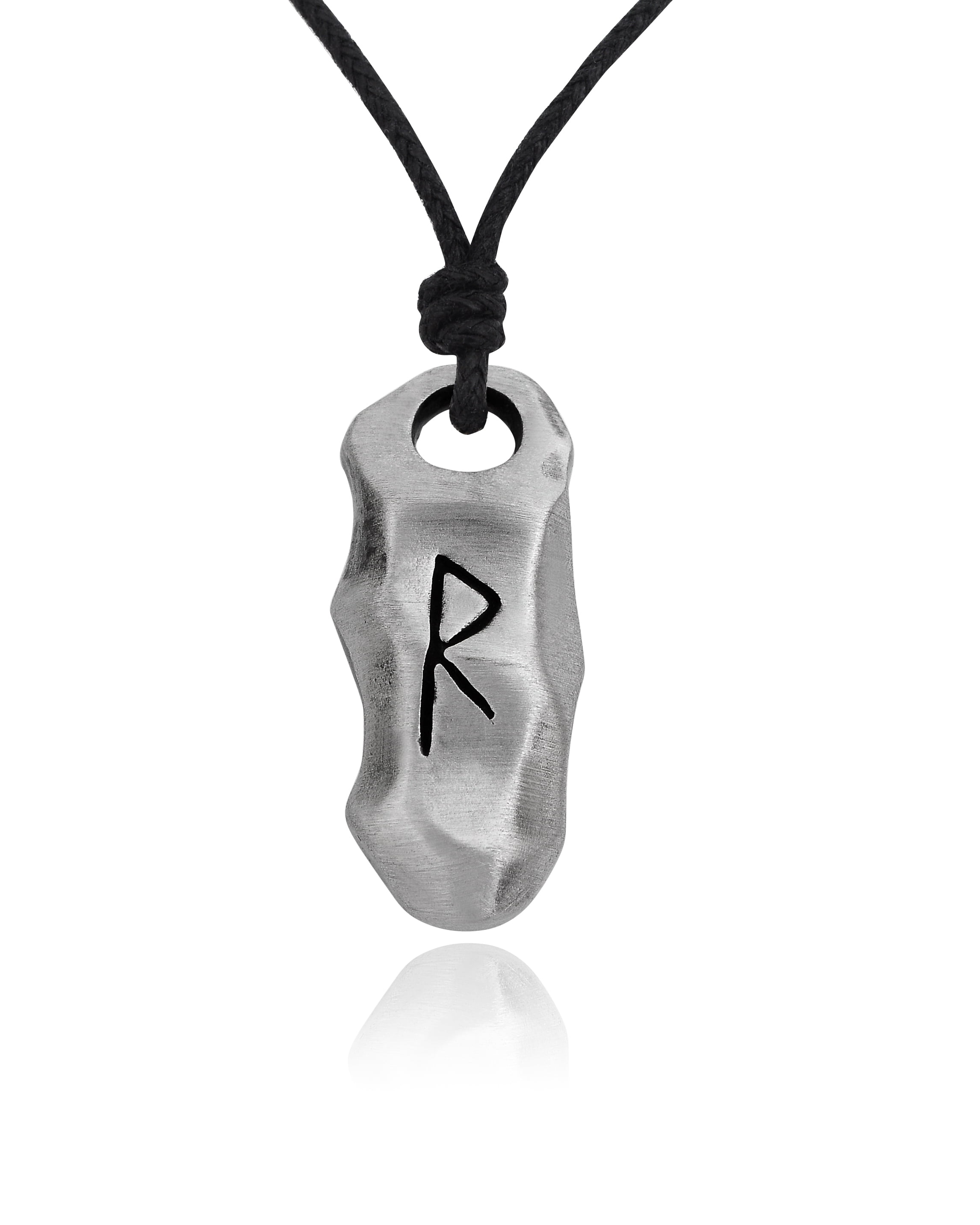 Raido Wheel Symbol Meaning Viking Runes Silver Pewter Charm Necklace raido-wheel-symbol-meaning-viking-runes-silver-pewter-charm-necklace