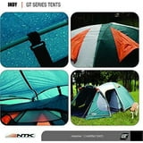 NTK Indy 4 to 5 Person Dome Family Camping Tent, 100% Waterproof, Easy ...