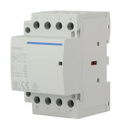 Household AC Contactor,4P 63A 24V/230V 50/60Hz VAC Contactor A ...