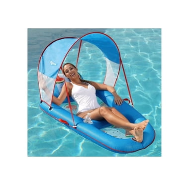 Aqua Leisure Campania 2 in 1 Convertible Water Lounger, Floral Design ...