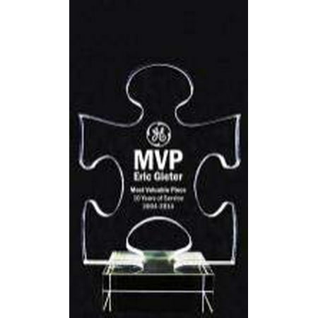 Acrylic MVP Puzzle Piece Trophy | 7" Tall Laser-Cut Acrylic | Free ...