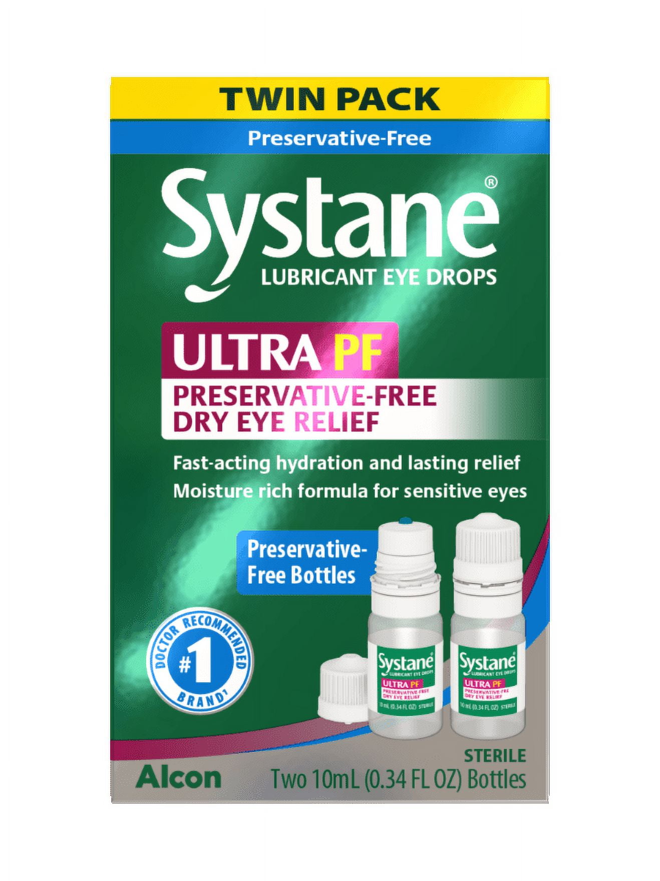 Systane Ultra Preservative Free Liquid Eye Drops for Dry Eye Relief and ...